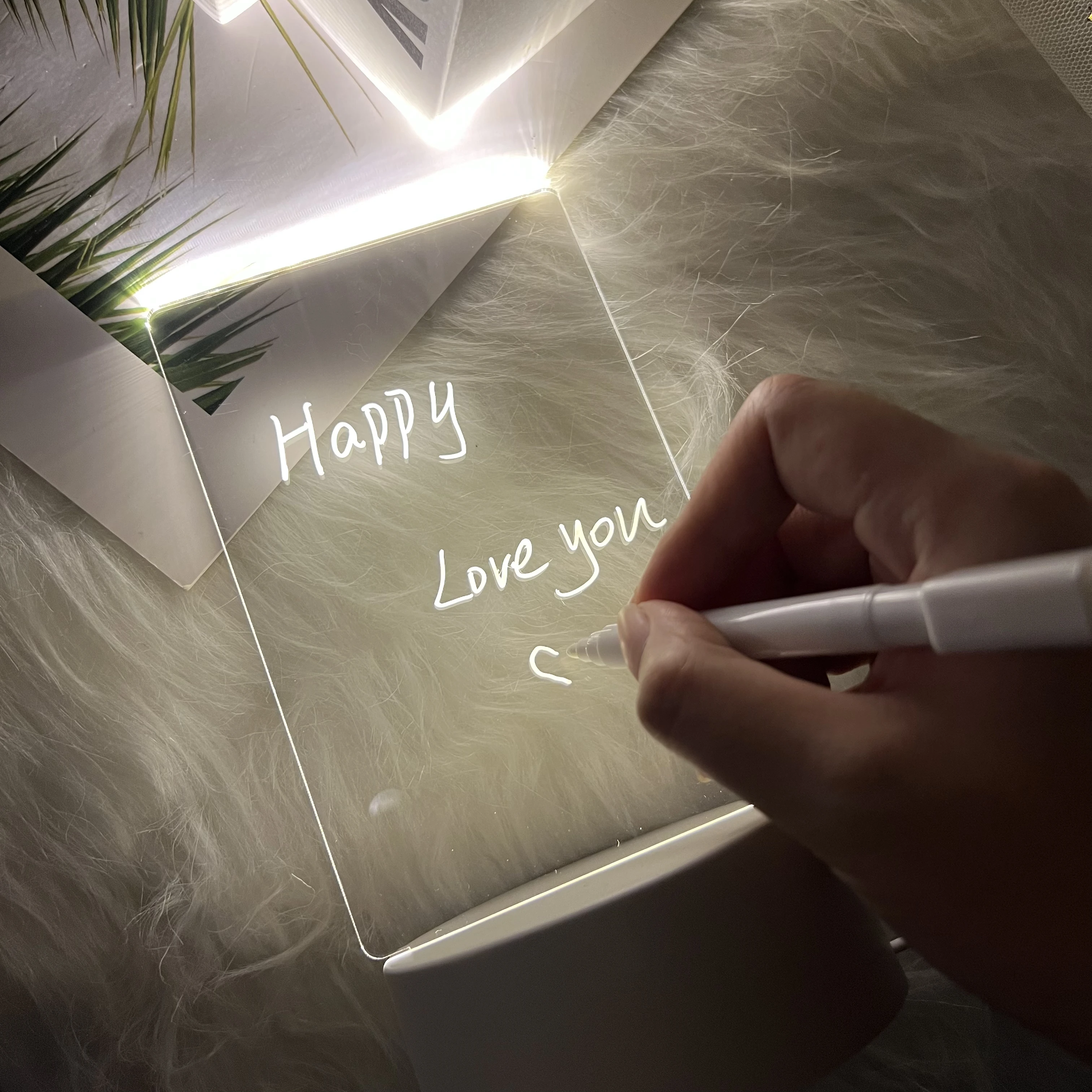 USB-Power-Night-Light-Notepad-LED-Nightlight-Erasable-Message-Board ...