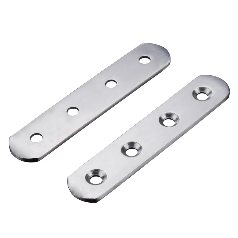 4pcs Thickened Stainless Steel Fixed Straight Plate Connection Code ...