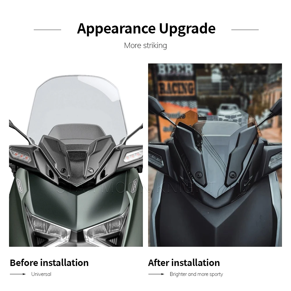 Motorcycle-Sports-Visor-Windshield-Windscreen-Wind-Shield-Guide-Plate ...