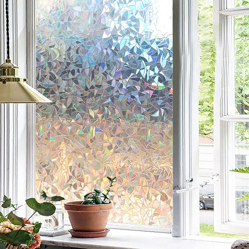 1 month dazzling color static electricity privacy glass membrane window ...
