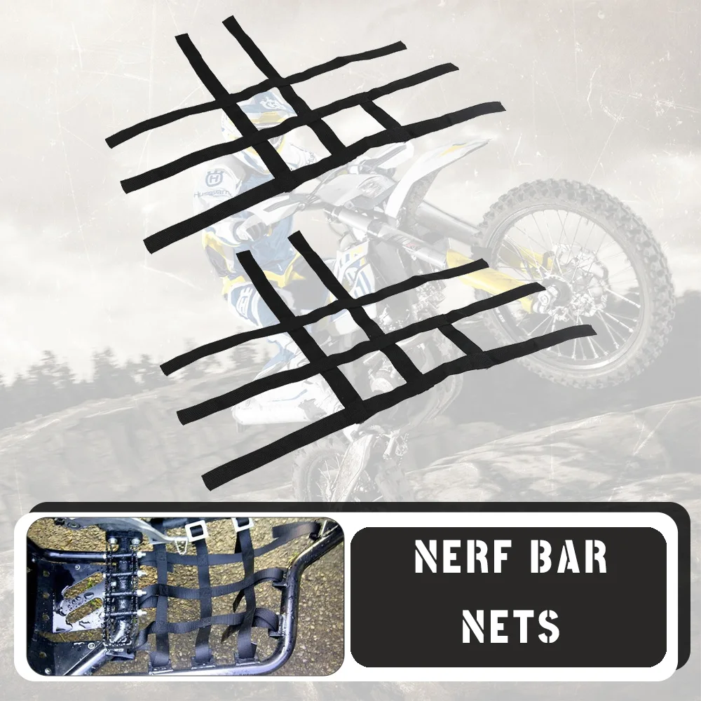 Motocross-Nerf-Bar-Nets-Waterproof-Nylon-ATV-Toolkit-For-Yamaha-Banshee ...