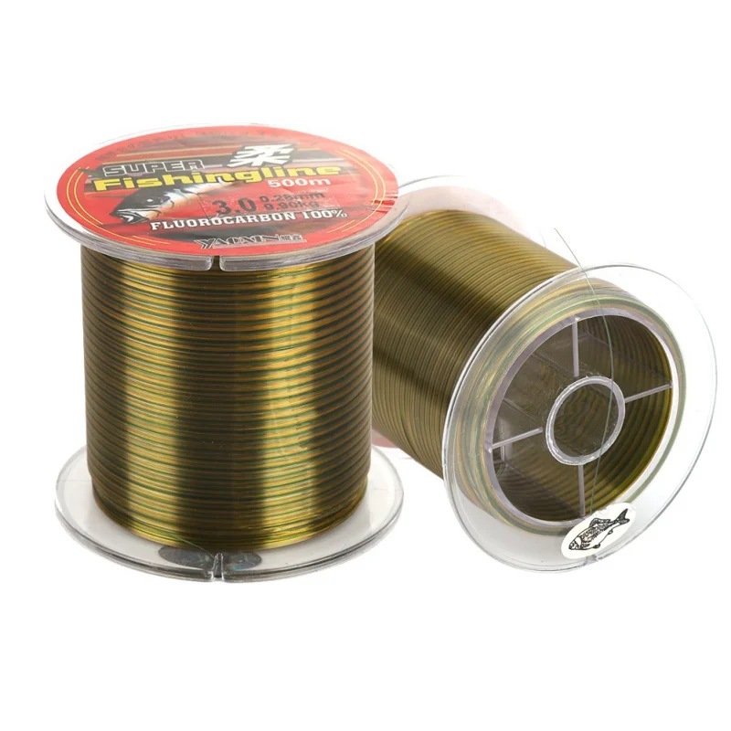 500M-Nylon-Fishing-Line-3-8-21KG-Fluorocarbon-Coated-Monofilament ...