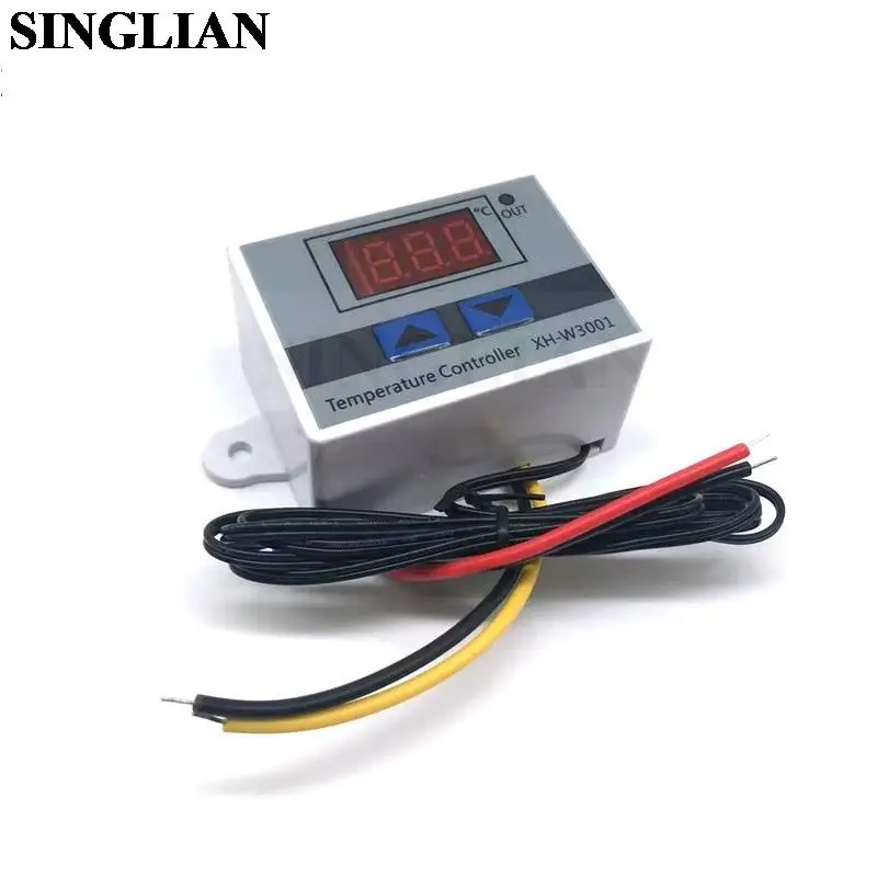 XH-W3001 Microcomputer LED Digital Temperature Controller+Probe 10A ...