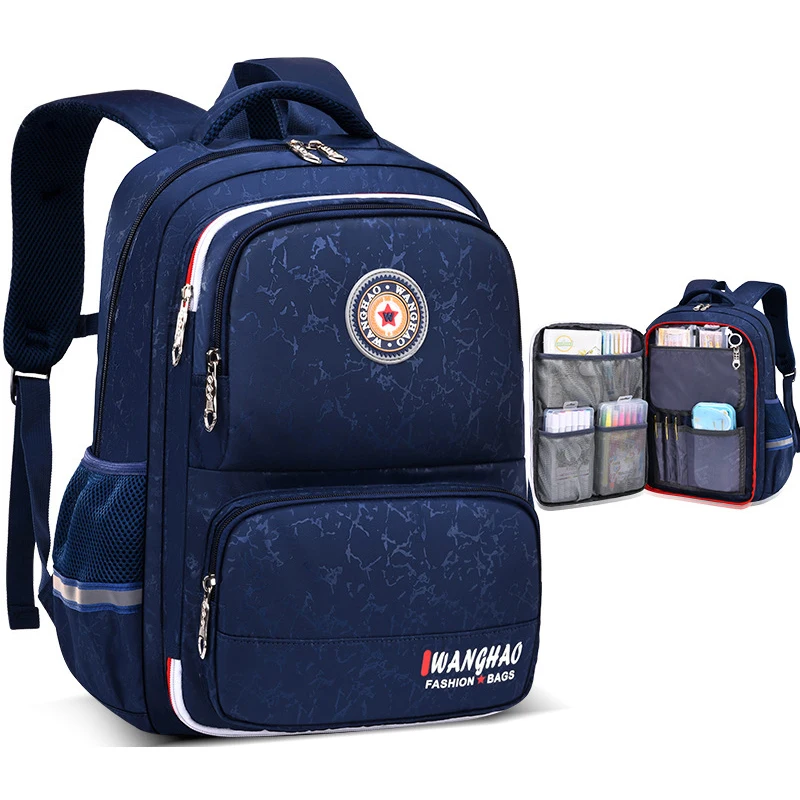 Waterproof-Side-open-Schoolbag-kids-Backpack-Book-Bag-Children ...