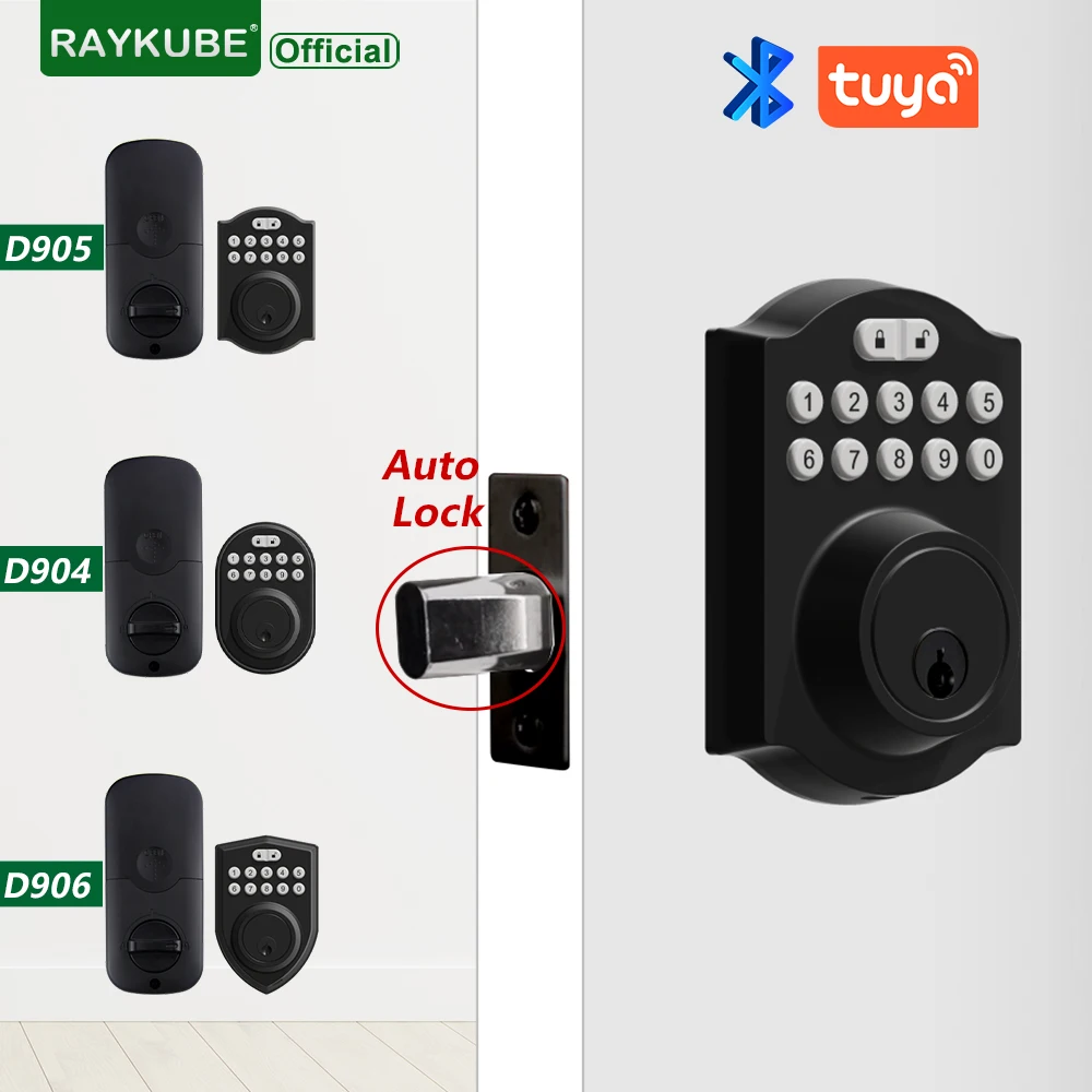 RAYKUBE-Tuya-BLE-Timed-automatic-lock-Deadbolt-Smart-Door-Lock-Digital ...