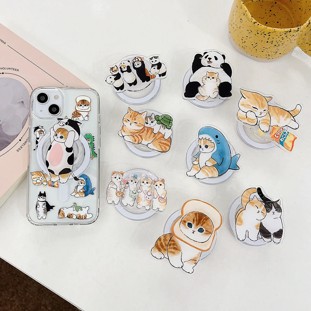 Korean-Cute-Cartoon-For-Magsafe-Magnetic-Phone-Griptok-Grip-Tok-Stand ...