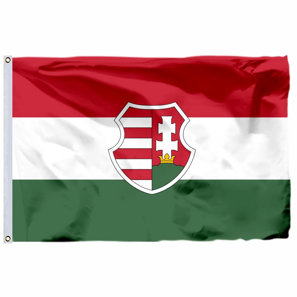 Hungary kingdom 1946 Flag 90X150CM 3X5FT 100D Polyester Double Stitched ...
