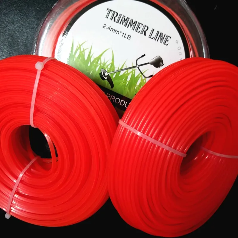 2.4mm/3mm X 1LB Mowing Nylon Line Round/Square Brush Cutter Strimmer ...