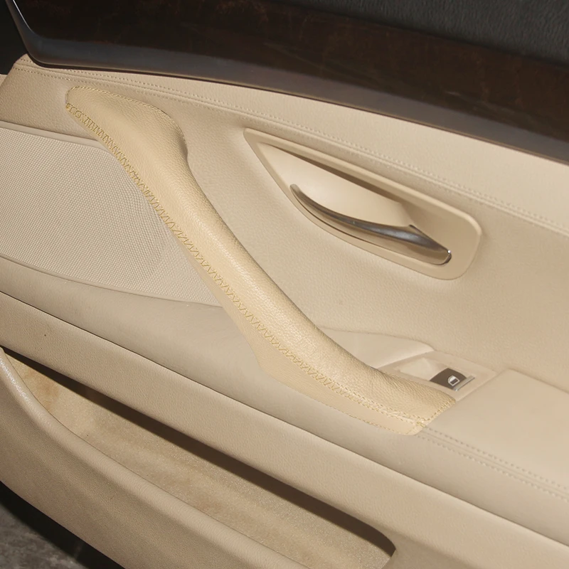 Genuine-Leather-Door-Handle-Cover-For-BMW-5-Series-F10-2011-2017-1PC ...