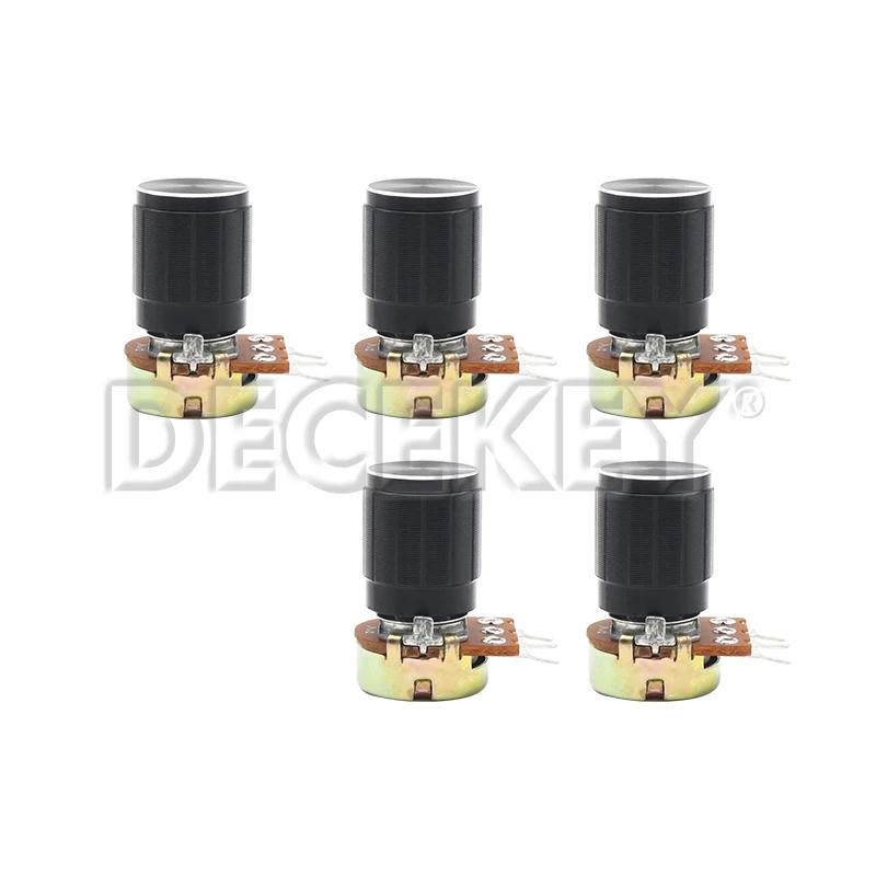 5Set WH148 15mm 3pin Linear Potentiometer 1K 2K 5K 10K 20K 50K 100K ...