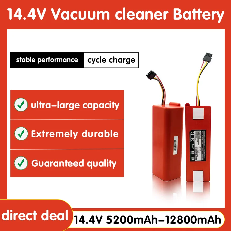 Original-14-4V-12800mAh-Robotic-Vacuum-Cleaner-Replacement-Battery-For ...