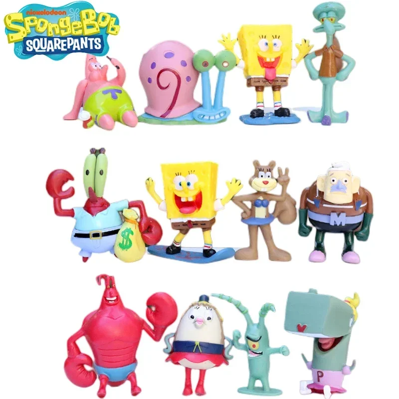 12-Style-SpongeBob-Patrick-Star-Figure-Toys-Anime-Action-Figure-Model ...
