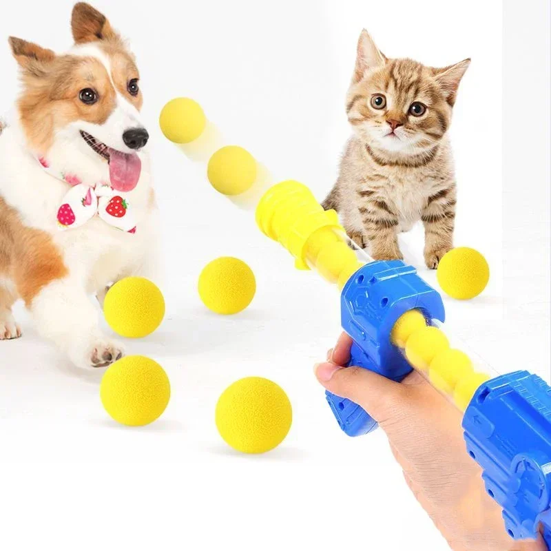 Cat-Toys-Launch-Training-Interactive-Shooter-Gun-Teaser-Plush-Ball-Pet ...