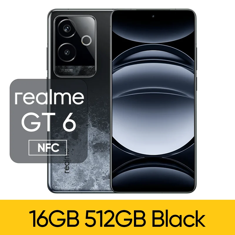 Realme GT 6 5G NFC desbloqueado Snapdragon 8 Gen 3 Octa Core Pantalla ...