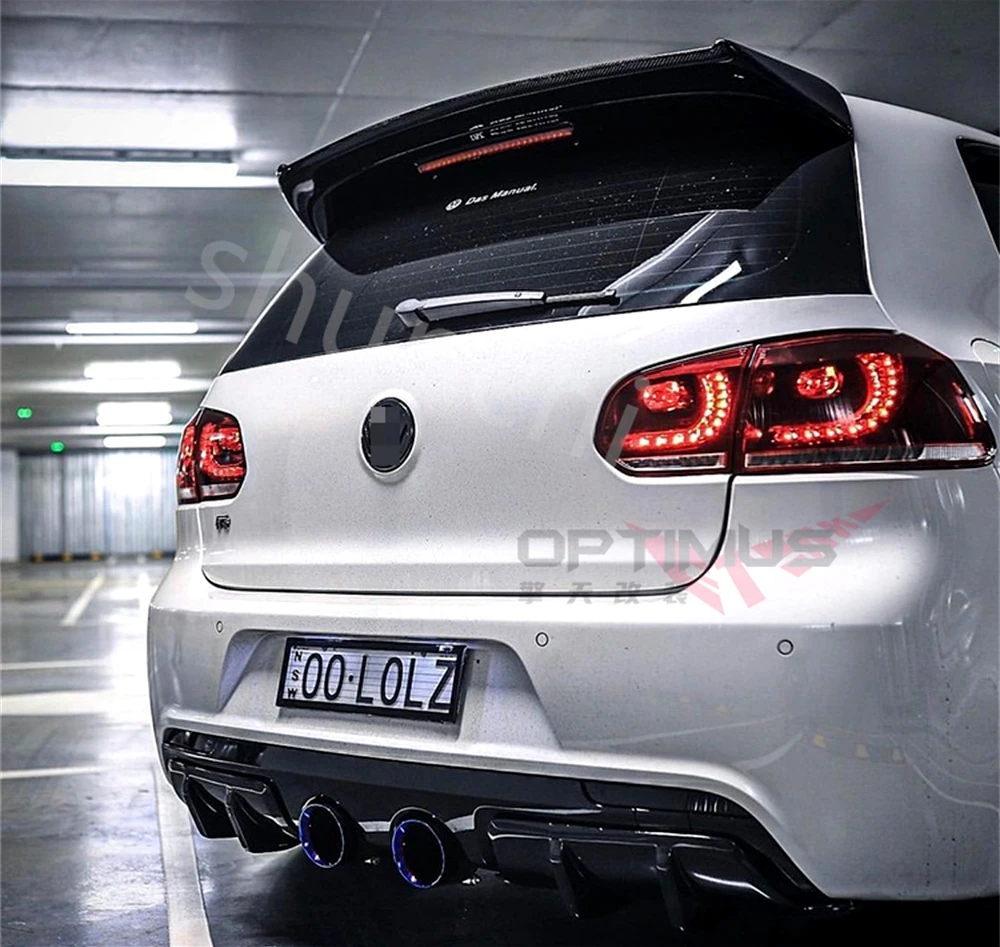Auto Part Rear Roof Spoiler Lip Wing Spoiler for Volkswagen VW Golf 6 ...