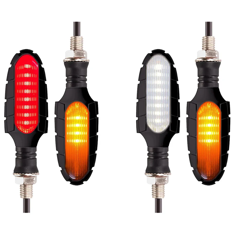 2PCS-16-LED-Motorcycle-Turn-Signal-Indicator-Blinkers-12V-Three-use ...