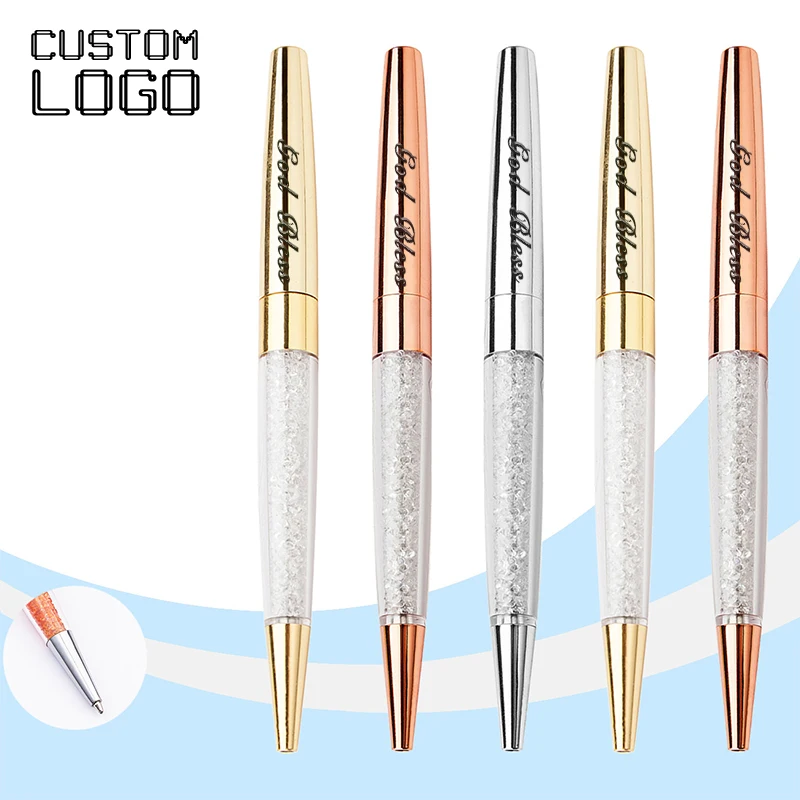 Personalized-Luxury-Metal-Ballpoint-Pen-Rhinestone-Pen-for-Write-Office ...