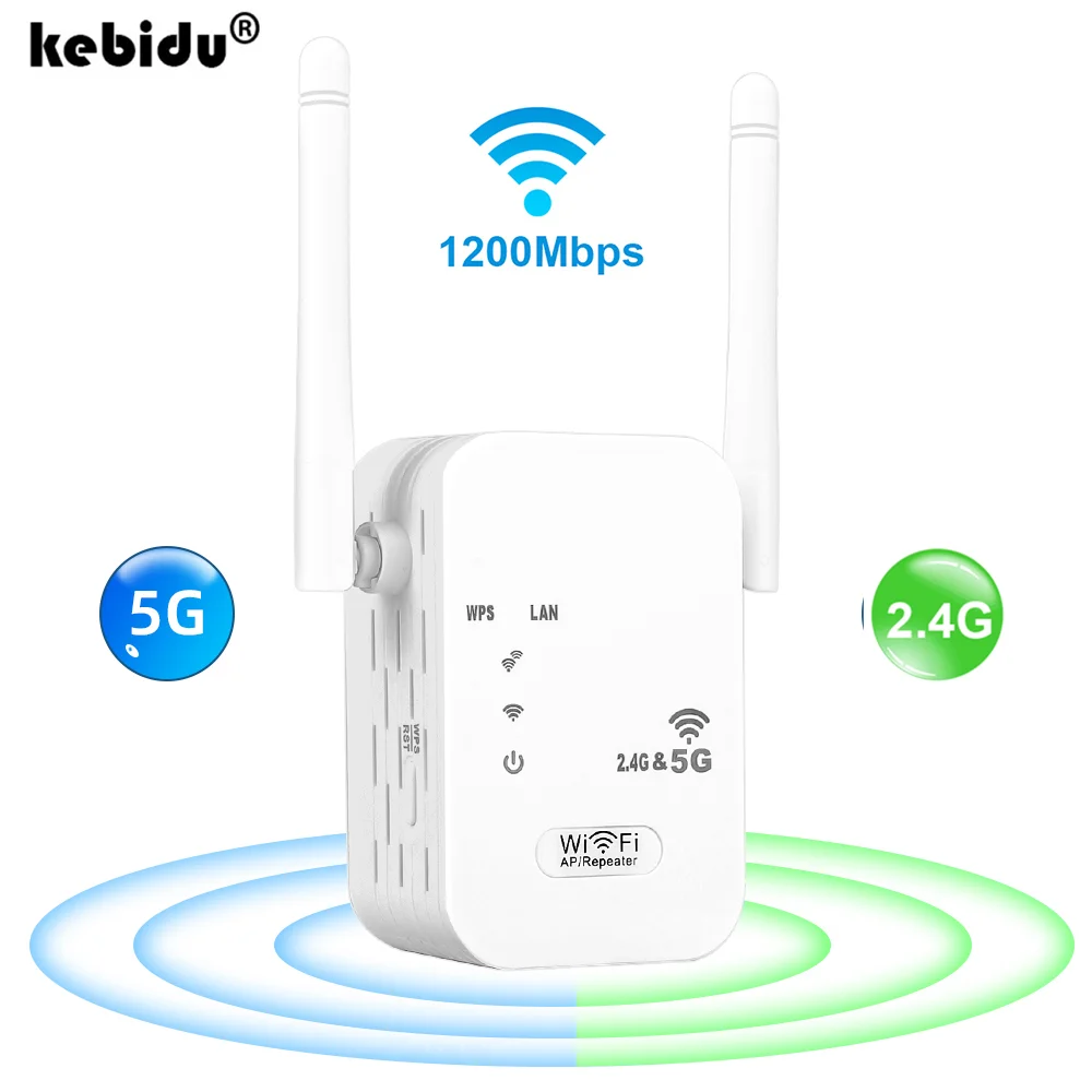 1200mbps 5 Ghz Wifi Repeater Wireless Wifi Extender Wi-fi Amplifier Long Range Wifi Signal ...