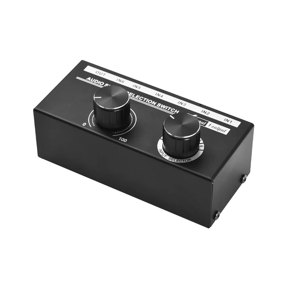 Audio-Signal-Selector-Switcher-6-Input-1-Output-Source-Audio-Signal ...