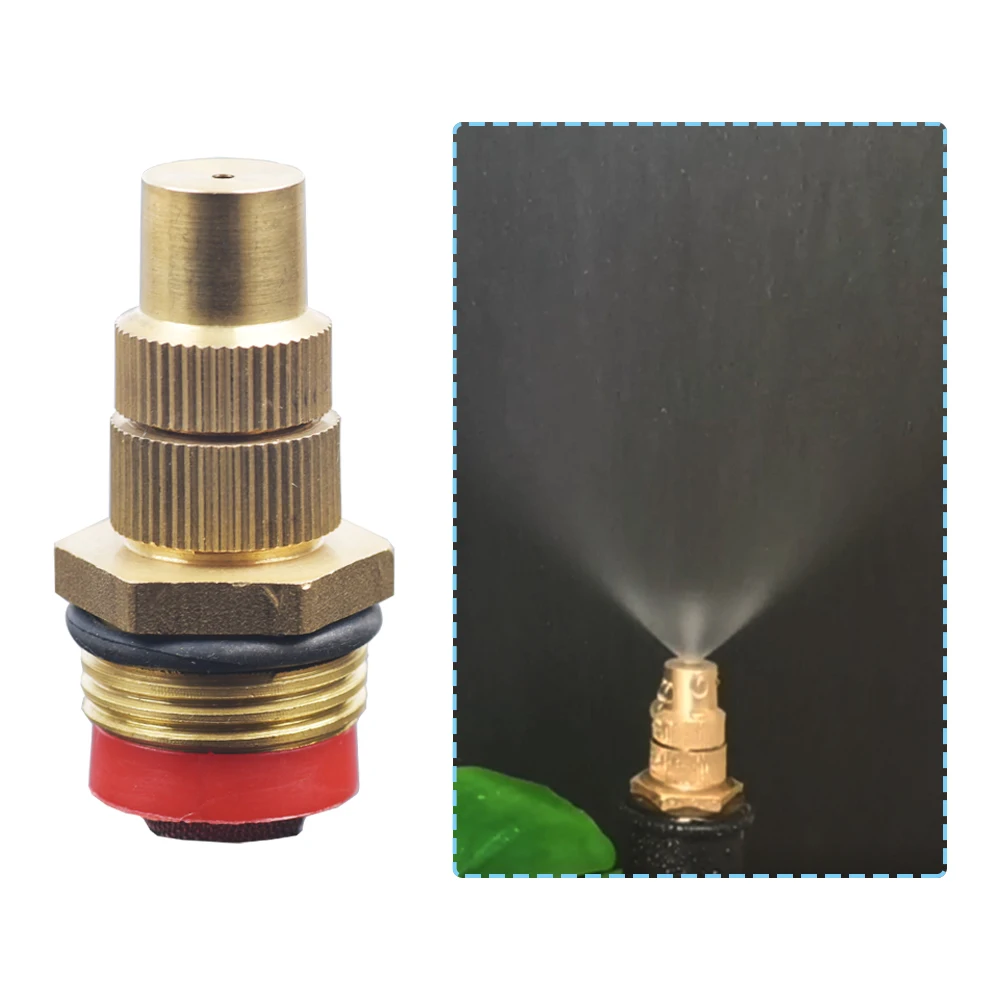 1/4 1/2”Thread Brass Misting Sprinkler Adjustable Agricultural Mist ...