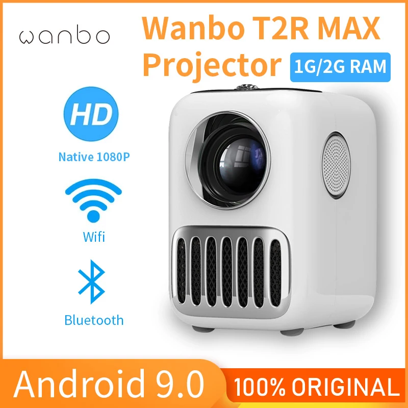 Global Version Wanbo T2r Max Projector Full Hd 1080p Mini Led Portable ...