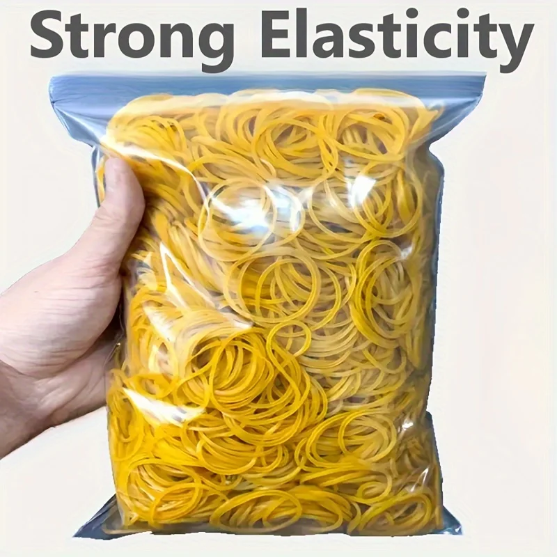 High-elastic-yellow-rubber-band-set-of-100-300-666-pieces-with-a ...