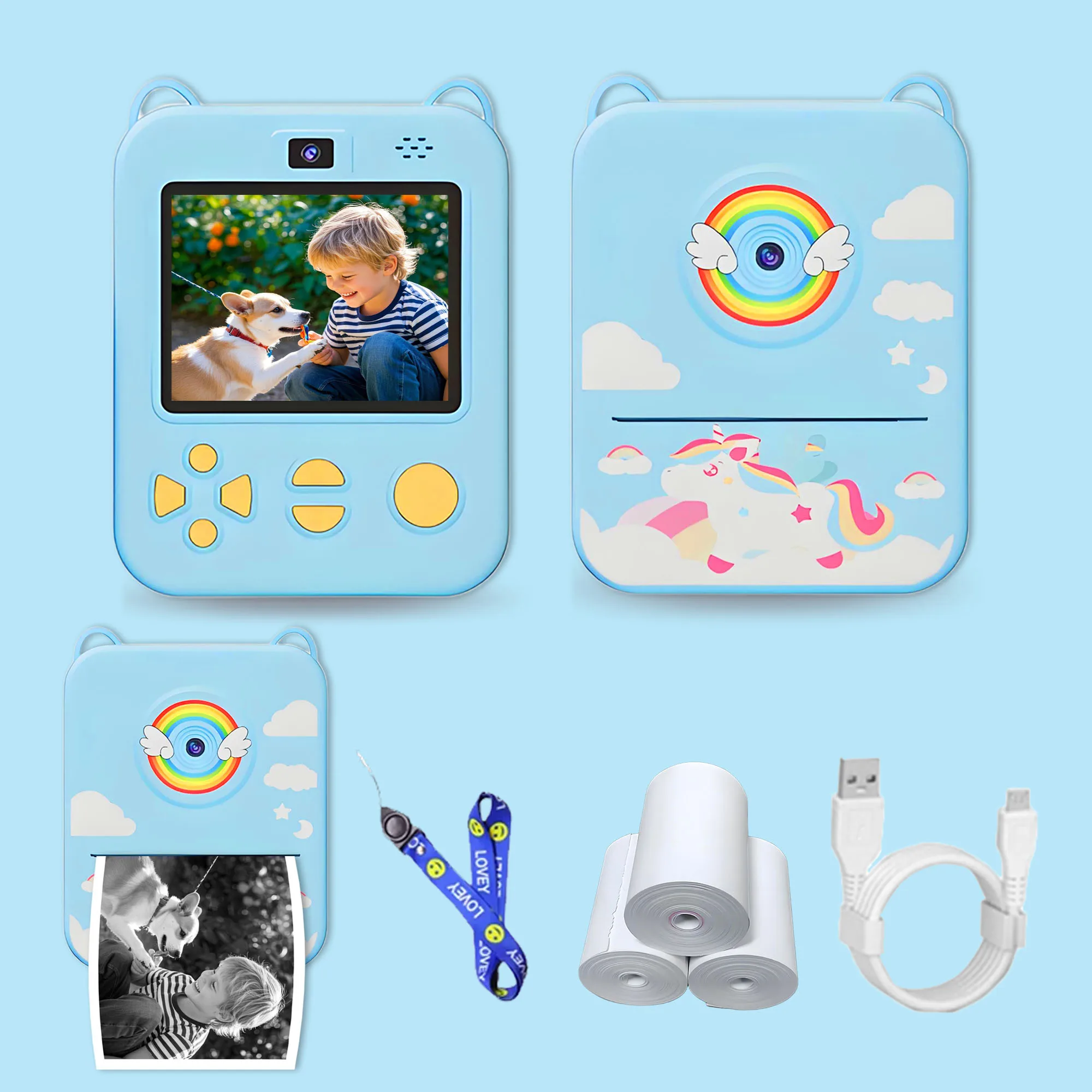 Kids Cameras Children's Camera For Kids Instant Print Portable Small ...