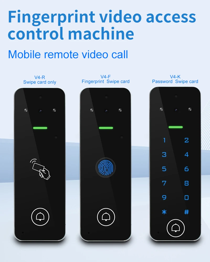 Tuya Smart Life WiFi Video Intercom RFID Access control System Fingerp