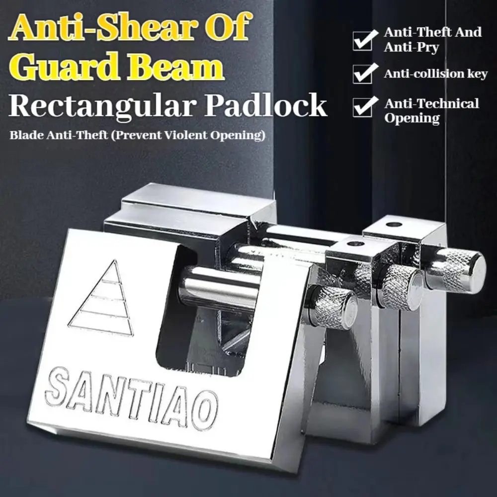 New Multifunctional Keyed Padlock Waterproof with 3 Keys Pry Door Lock ...
