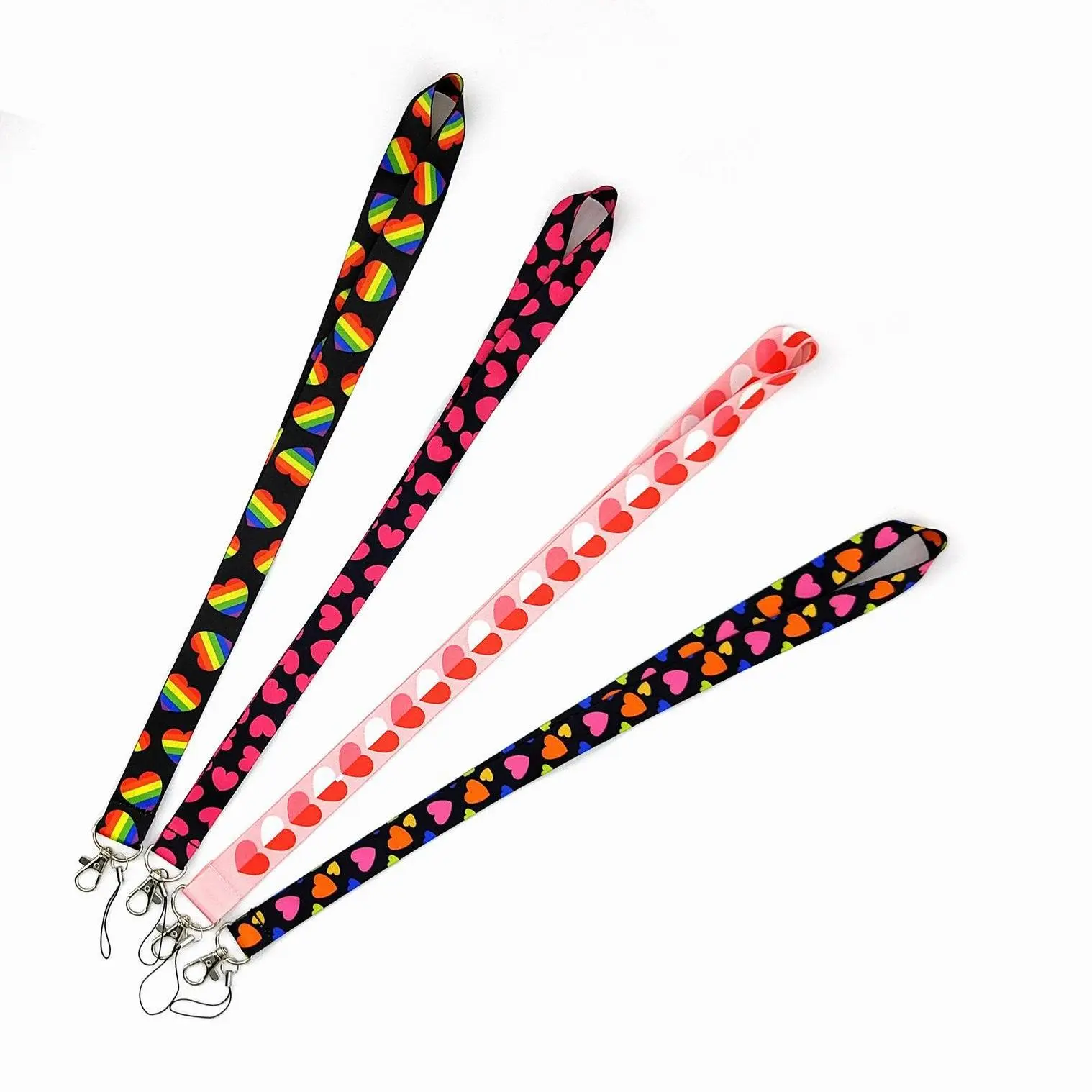 Heart-shaped Cartoon Key Lanyard ID Badge Holders Animal Phone Neck ...