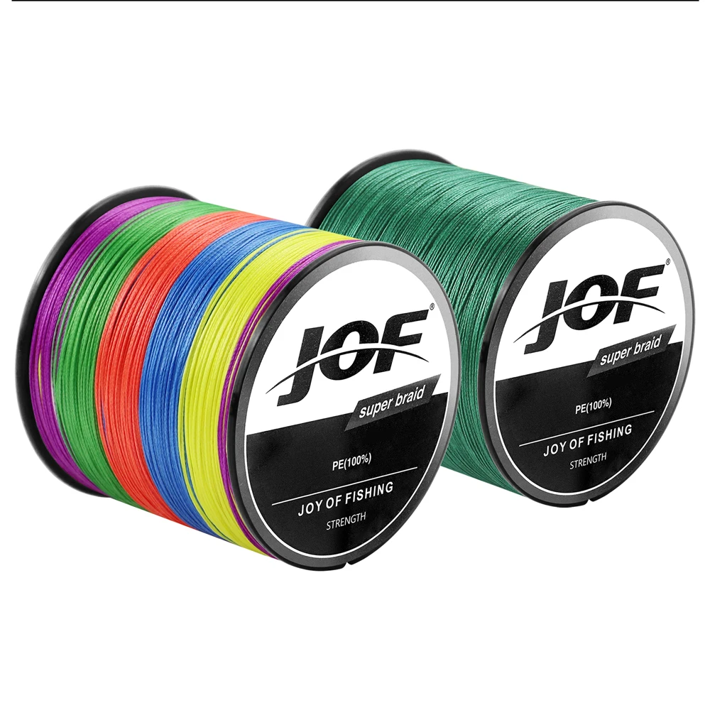 JOF Braided Fishing Line X8 300M Drag 10~88LB Multifilament Japanese PE ...
