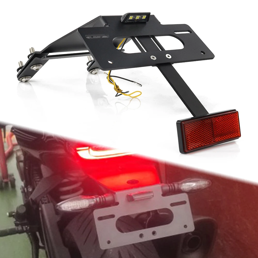 Motorcycle-Rear-License-Plate-Holder-Bracket-Tail-Tidy-Fender ...