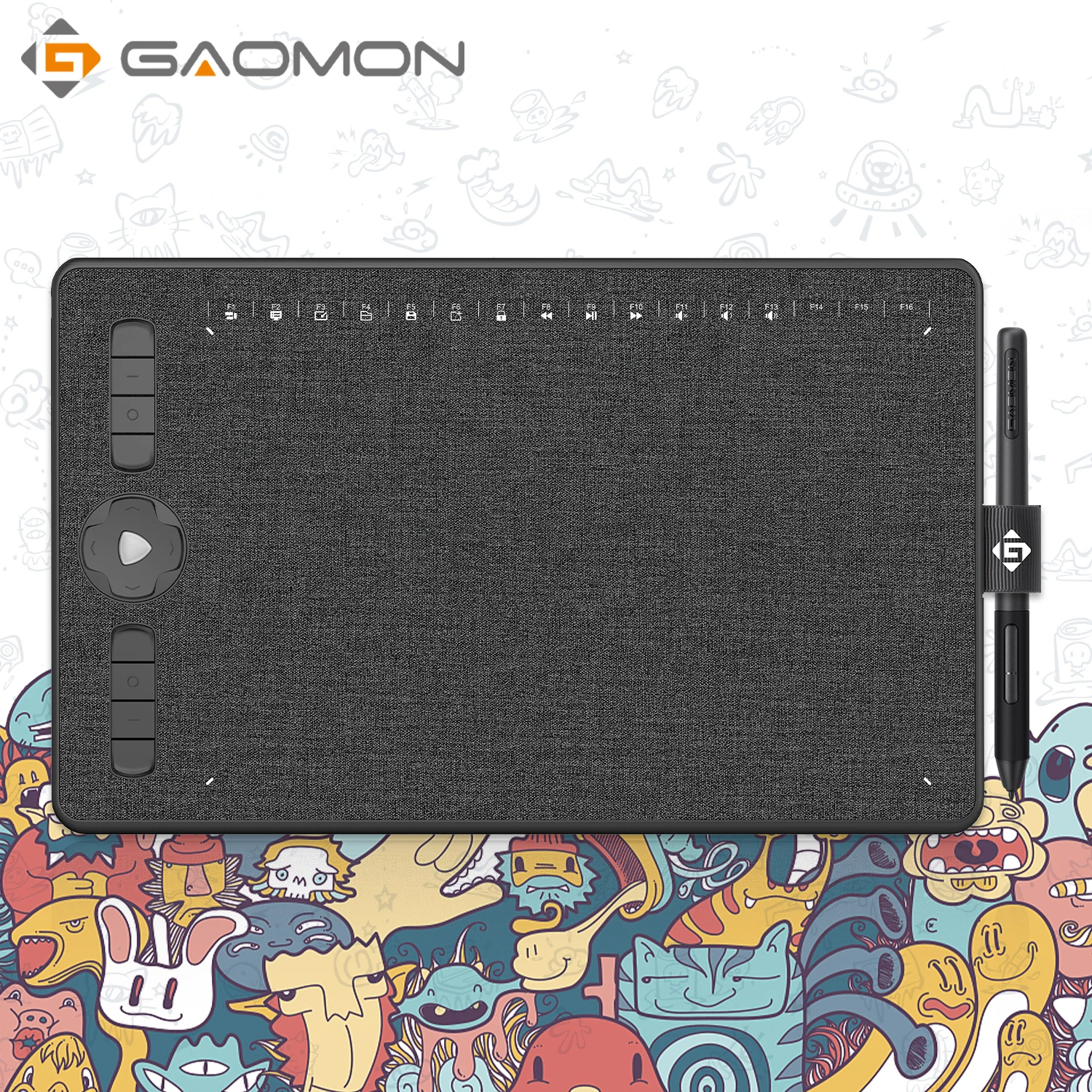 Gaomon m1230 12 ''tablet gráfico digital para pintura/escrita com ...