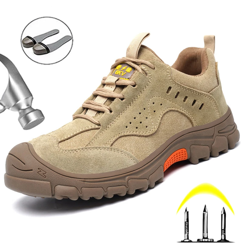 Welding Safety Boots For Men Anti-smashing Construction Work Shoes ...