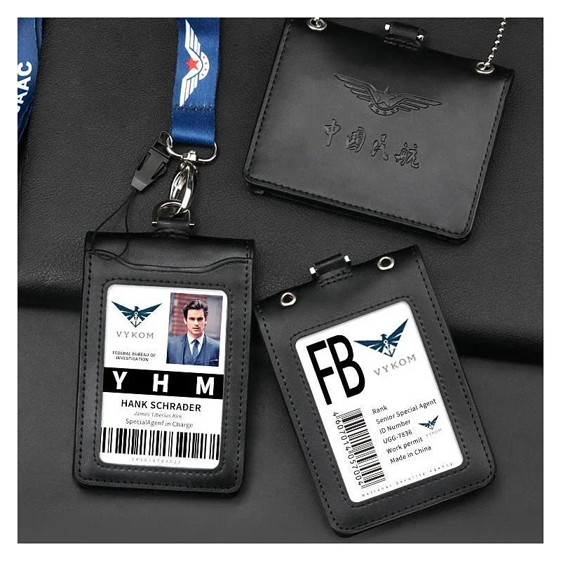 Formal-Aviation-Crew-Reporter-Police-Agent-ID-Badge-Business-Work-Card ...