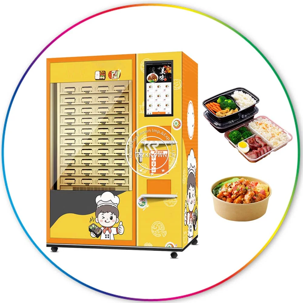 Touch-Screen-Hot-Food-Vending-Machine-with-Microwave-Ramen-Noodles ...