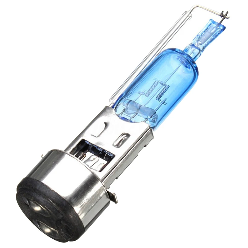 2X-BA20D-Natural-White-Halogen-Lamp-Bulb-50W-4500-5000K-Car-Head-Light ...