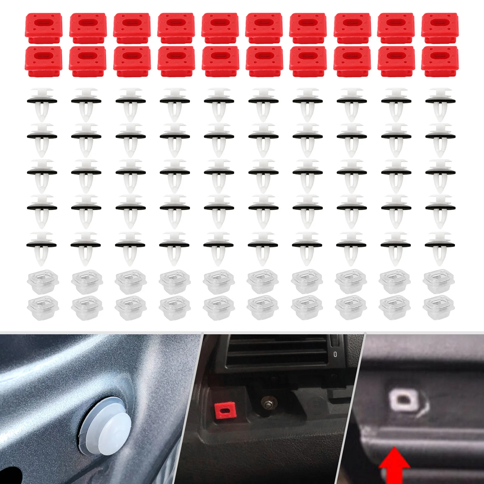 Car Interior Door Dash Trim Moulding Panel Retainer Dashboard Bumper ...