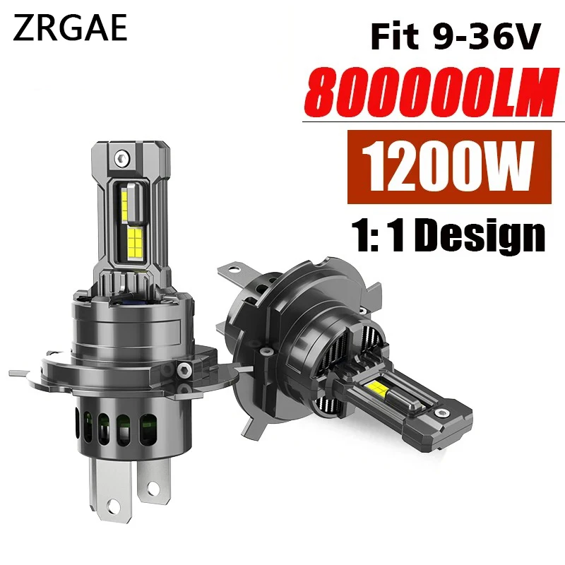 ZRGAE H4 LED Headlight Bulbs 9003 H1 H7 H11 800000LM Canbus 9005 HB3 ...