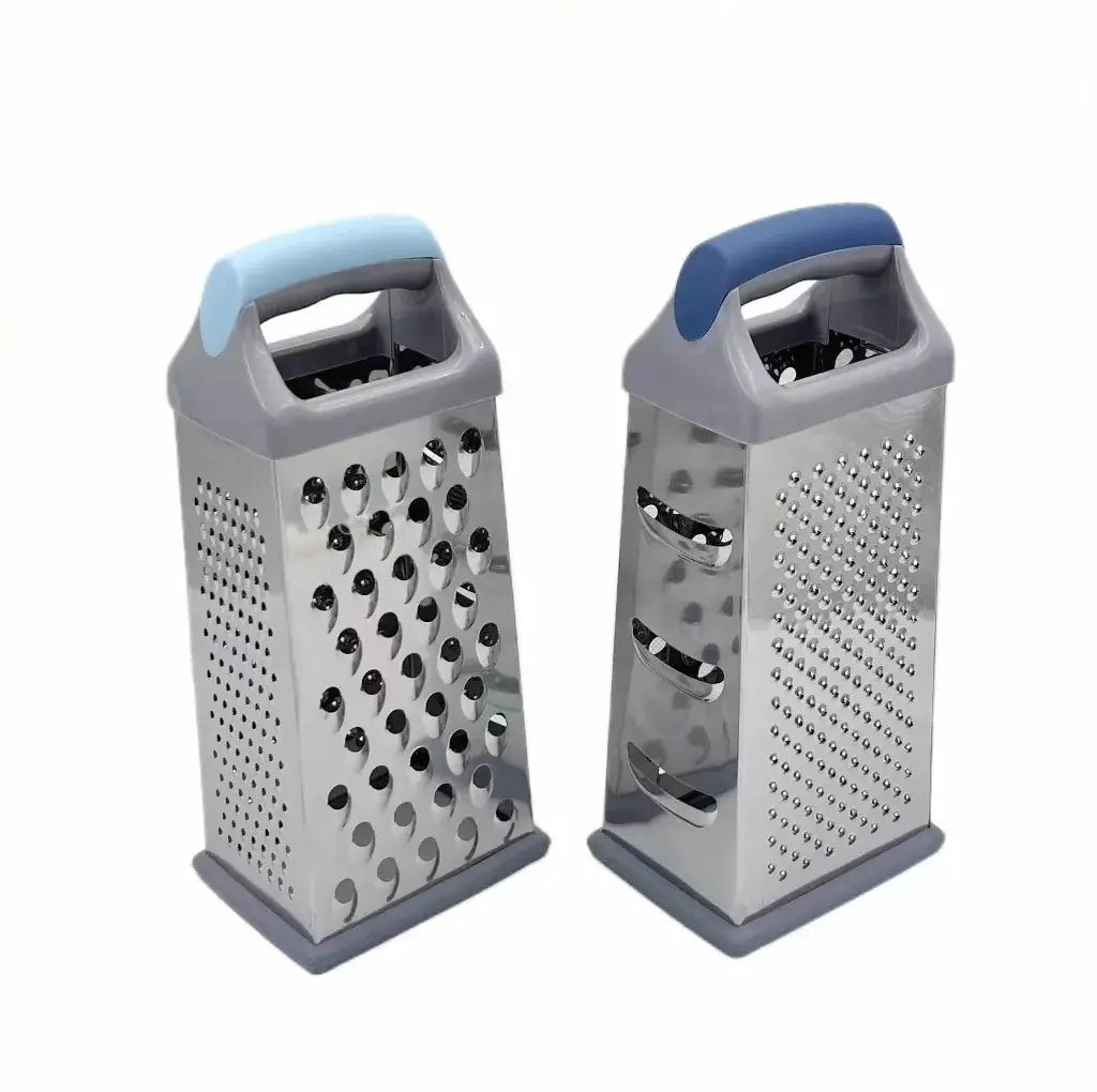 New-Multifunctional-Stainless-Steel-Grater-4-Sided-Blades-Household-Box ...