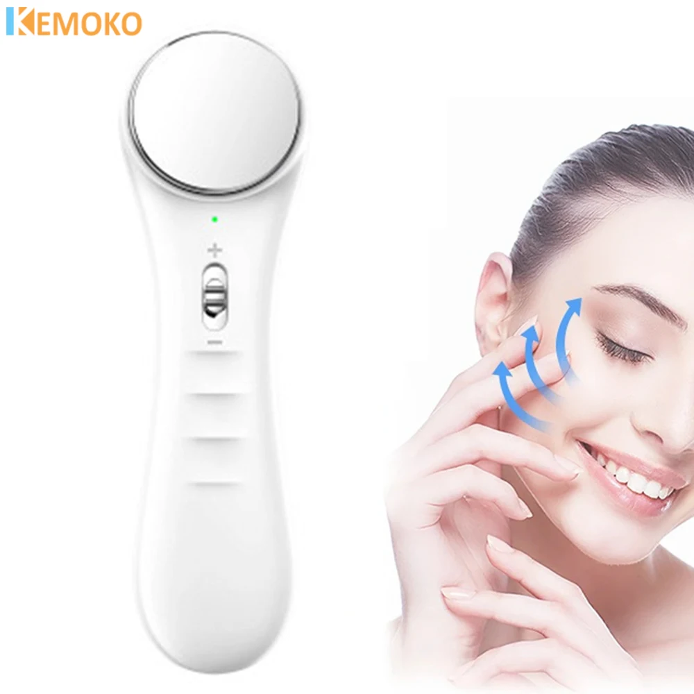 Electric Facial Beauty Device Ultrasonic Ionic Face Cleaner Anti-aging ...