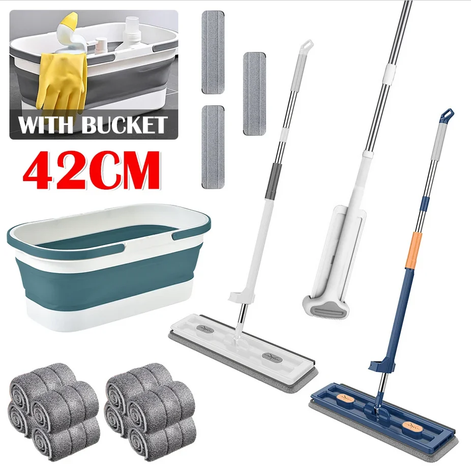 Enlarged-Squeeze-Mop-with-Mop-Bucket-Hand-Free-Wringing-Floor-Cleaning ...