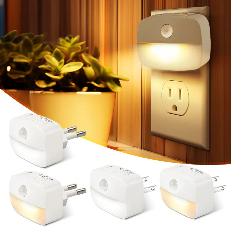 LED-Night-Light-With-Motion-Sensor-EU-US-Plug-Lamps-Wall-Night-Lamp ...