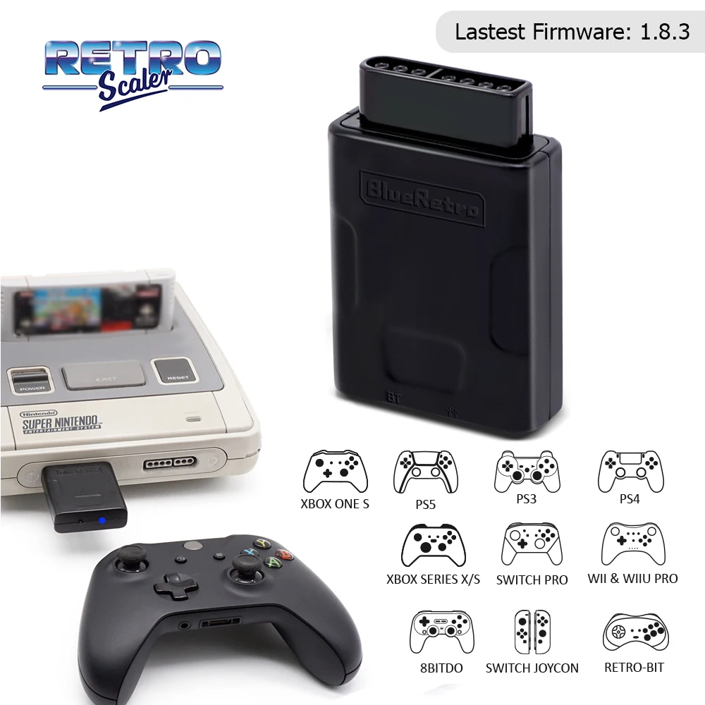 RetroScaler Blueretro Wireless Controller Adapter For SNES SFC Console ...