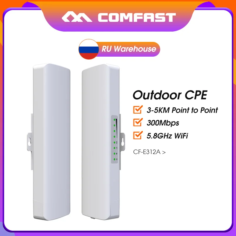 2pcs 5-10km Long Range Wifi Transmission Outdoor Wireless Cpe Bridge ...