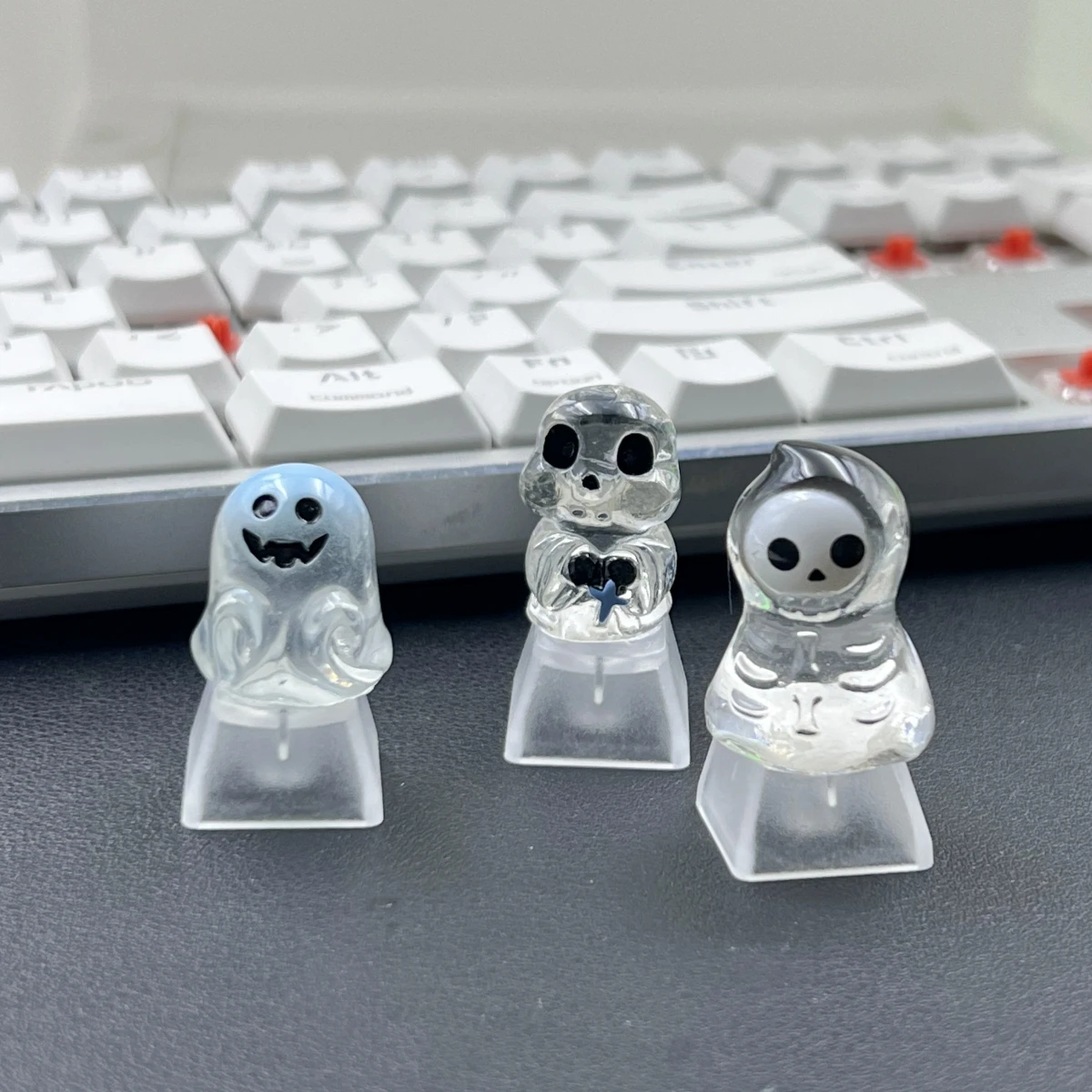 1Pcs-Cute-Halloween-Skeleton-Ghost-Key-caps-Cross-Axis-Mechanical ...