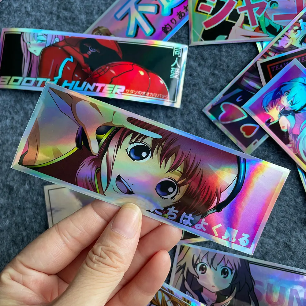 4Pcs-JDM-Anime-Stickers-Motorcycle-Rainbow-Decal-Eyes-Style-MIDNIGHT ...