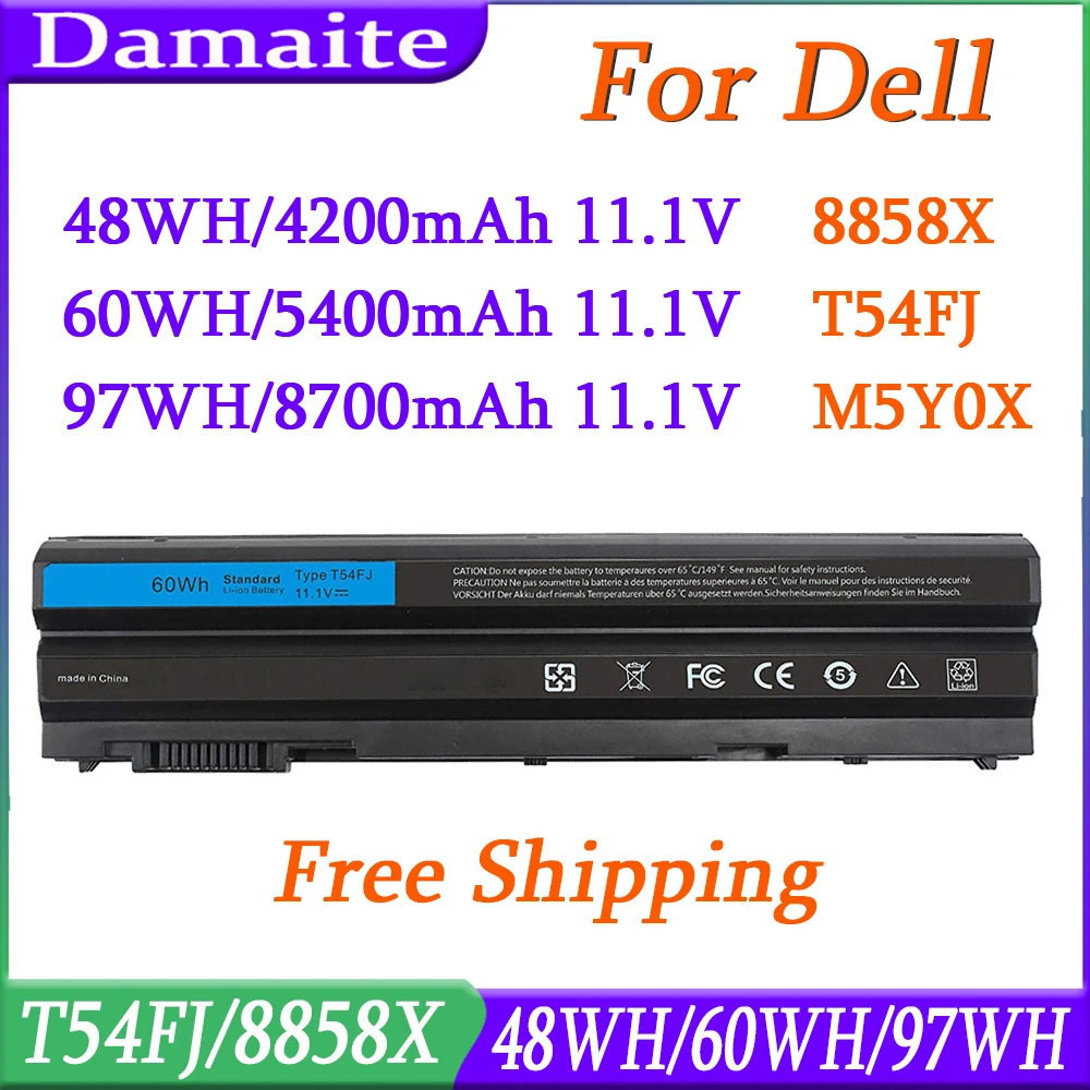 8858X-T54FJ-M5Y0X-48Wh-60Wh-97Wh-Laptop-Battery-for-DELL-Latitude-E6420 ...