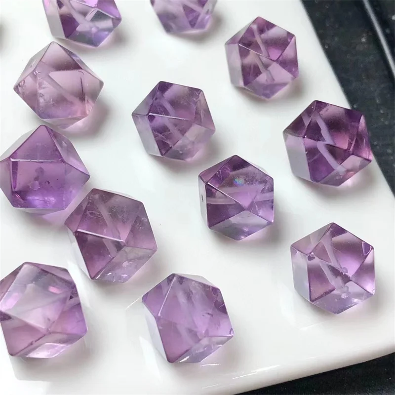 10pcs-Natural-Amethyst-Octagonal-Beads-Carving-Crystals-And-Stones ...