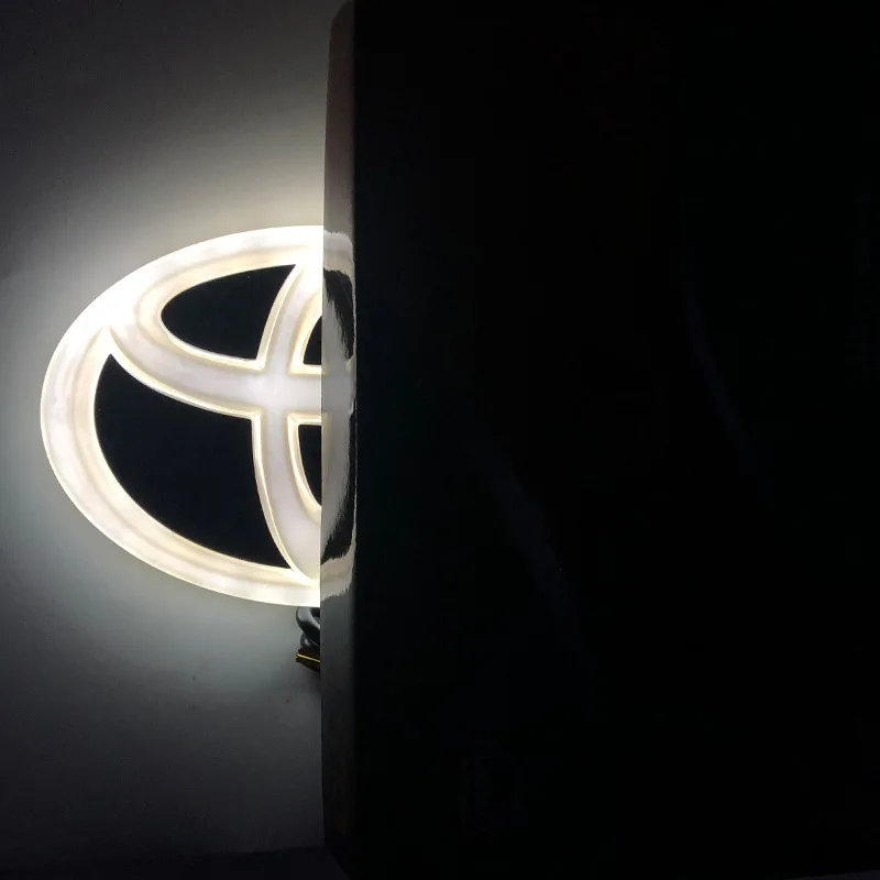 4D Logo Light LED Trunk Sticker ALPHARD Grille Light Auto Badge Light ...